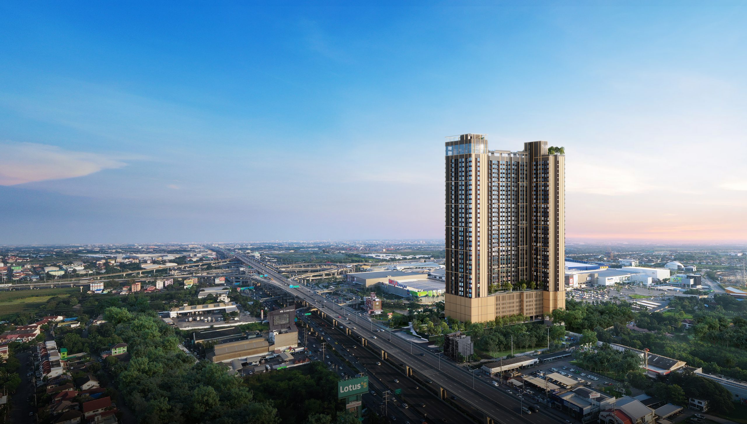 NUE MEGA PLUS BANGNA (นิว เมกา พลัส บางนา) คอนโดหน้ากว้าง ติดห้างเมกา ...