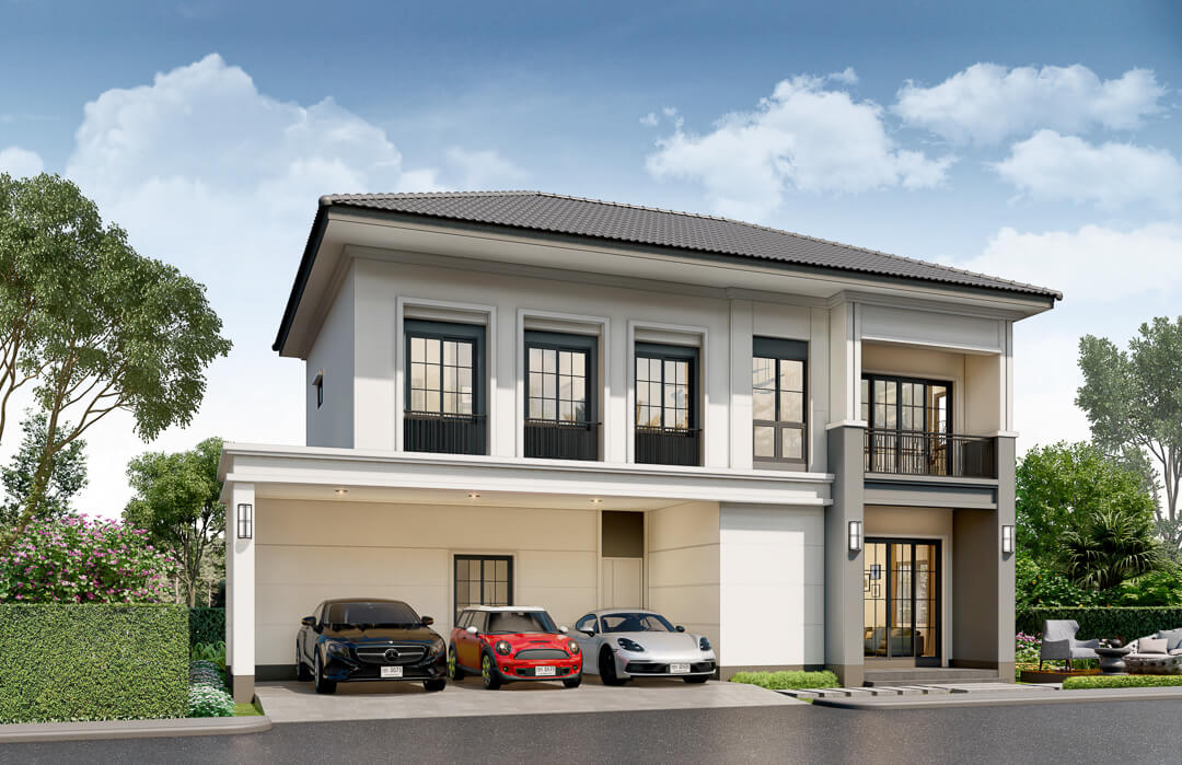 The Ricco Residence Prime วงแหวนฯ-หทัยราษฎร์ บ้านเดี่ยวหน้ากว้างสไตล์ ...